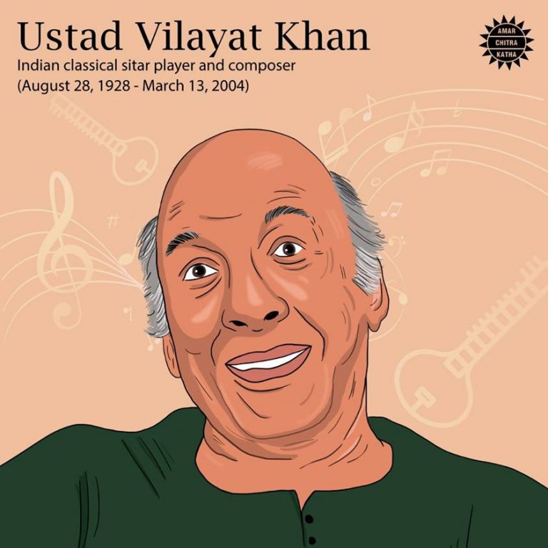 Ustad Vilayat Khan (1928-2004) - Amar Chitra Katha