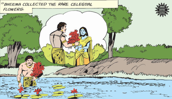 Bheema Gets The Saugandhika Flowers - Amar Chitra Katha