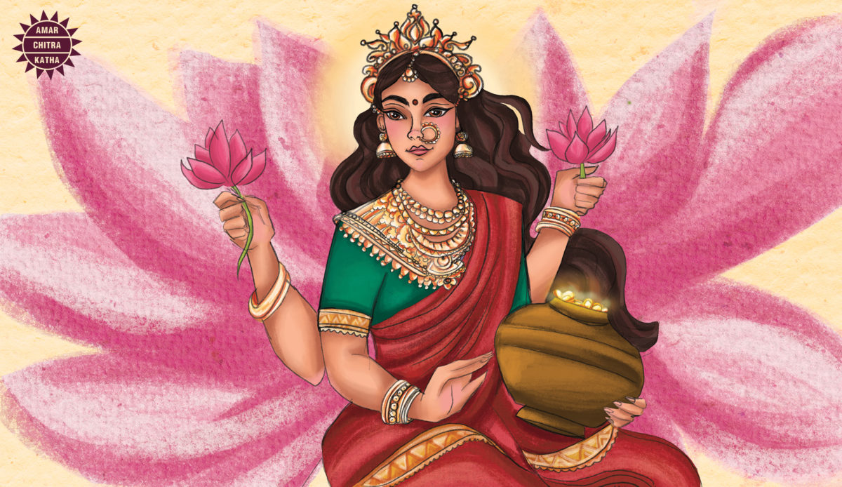 The Goddess of Wealth - Laxmi | Mythological Stories | Amar Chitra Katha
