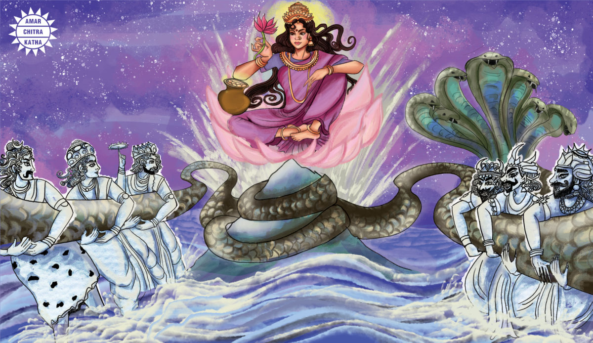 The Goddess of Wealth - Laxmi | Mythological Stories | Amar Chitra Katha